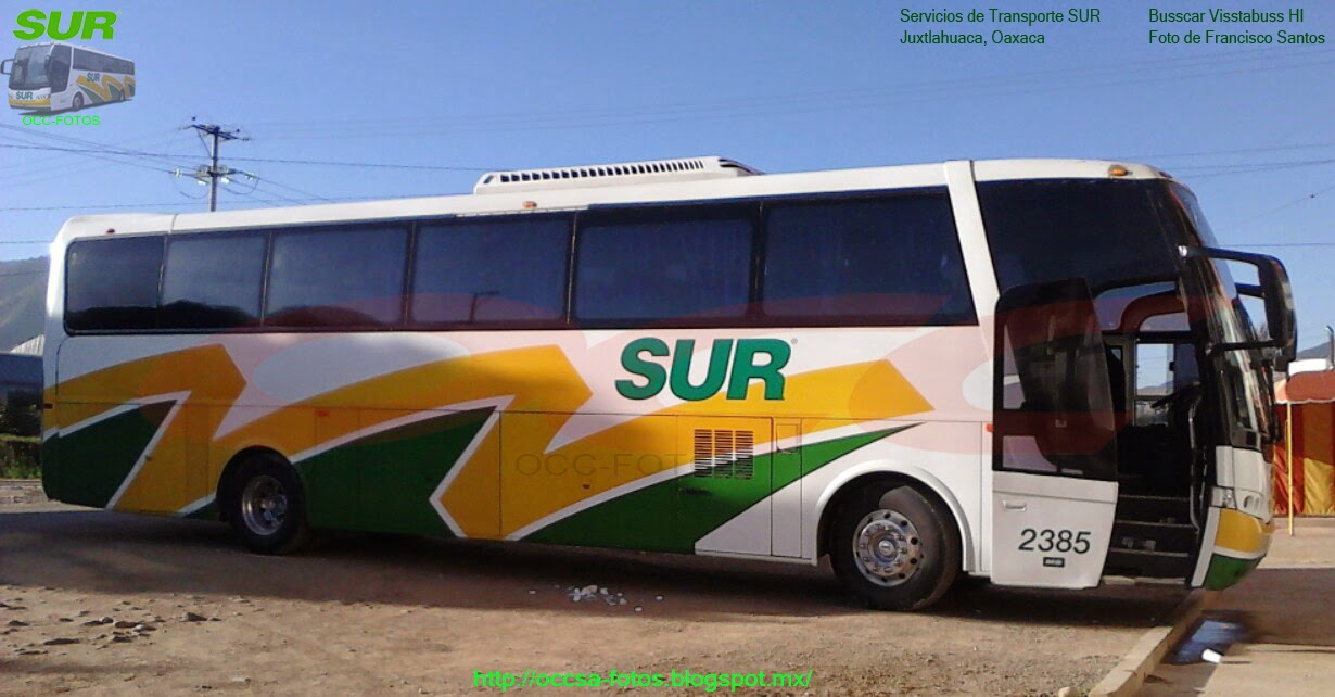 Ómnibus Cristóbal Colón SA: Autobuses SUR