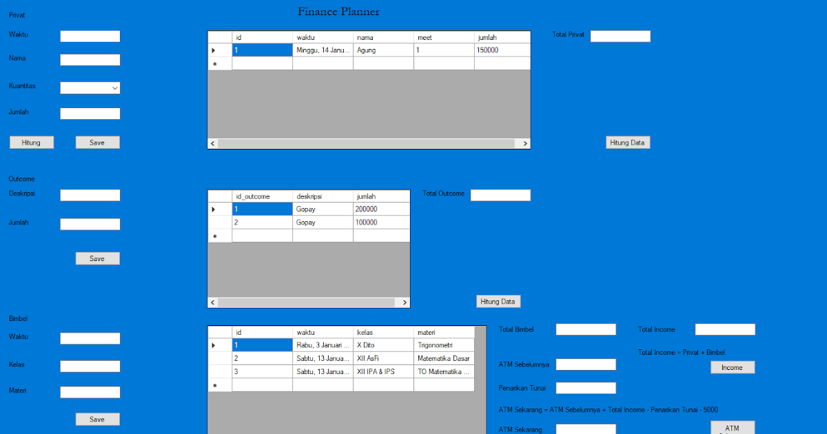 Aplikasi Desktop Sederhana Menggunakan Visual Studio ~ BAIK BULIR