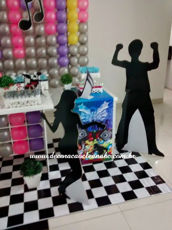 Decoração Clean ABC: Decoração de festa Tema Balada, Decoração Clean ...