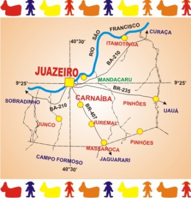 Inventário Cultural: Mapa dos Distritos de Juazeiro Bahia