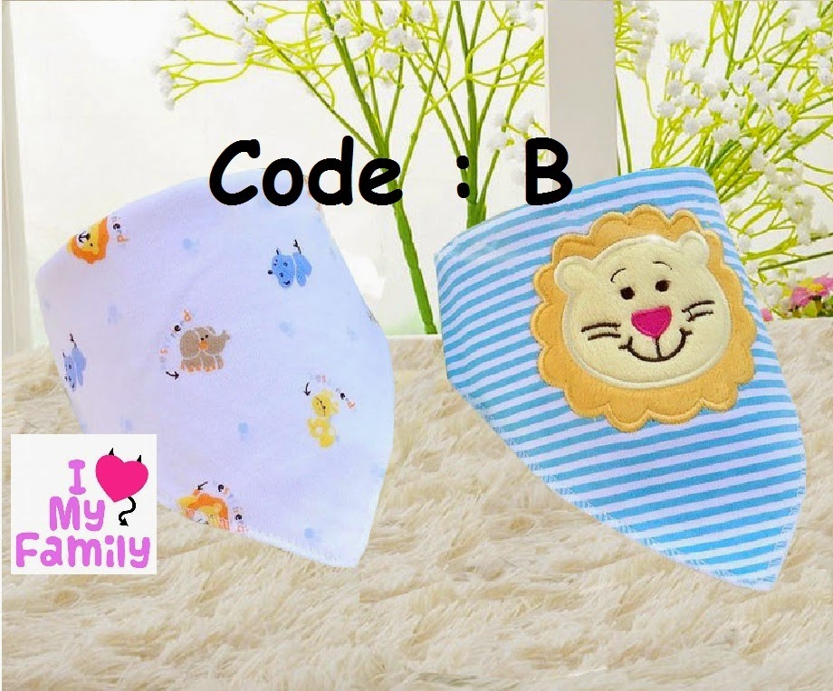 I Love My Family: New Fashion Baby Bibs Design (x2)