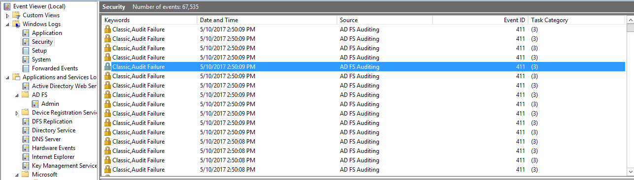 One Byte at a Time: Tracing ADFS Logon Failures - Enabling ADFS Auditing