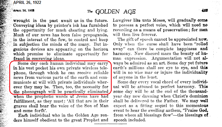 Remarkable Prediction in a 1922 Golden Age Magazine - Topics - Forum