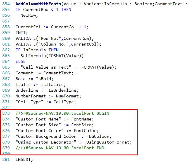 Microsoft Dynamics NAV 2016 - Export To Excel With Font & Color