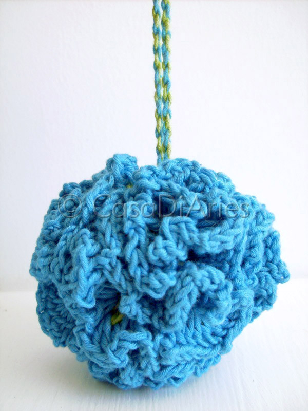 CasaDiAries: Bath puff PDF crochet pattern tutorial - DIY (beginner level)