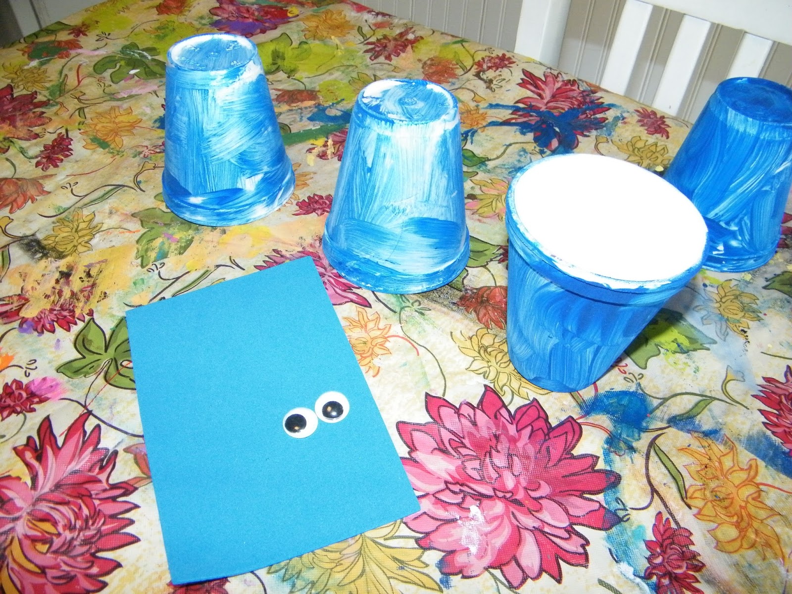 Adventures-In-Mommy-Land: styrofoam cup shark craft