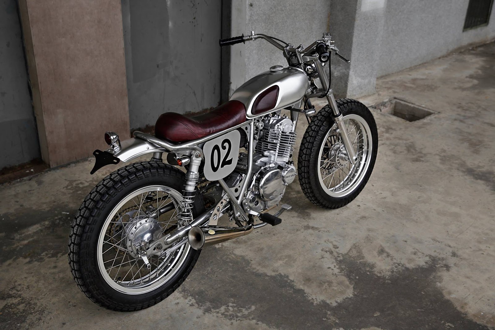 BUBBLE VISOR: Rocket Garage - 2 Loud Custom Shop - Suzuki Grass Tracker 250