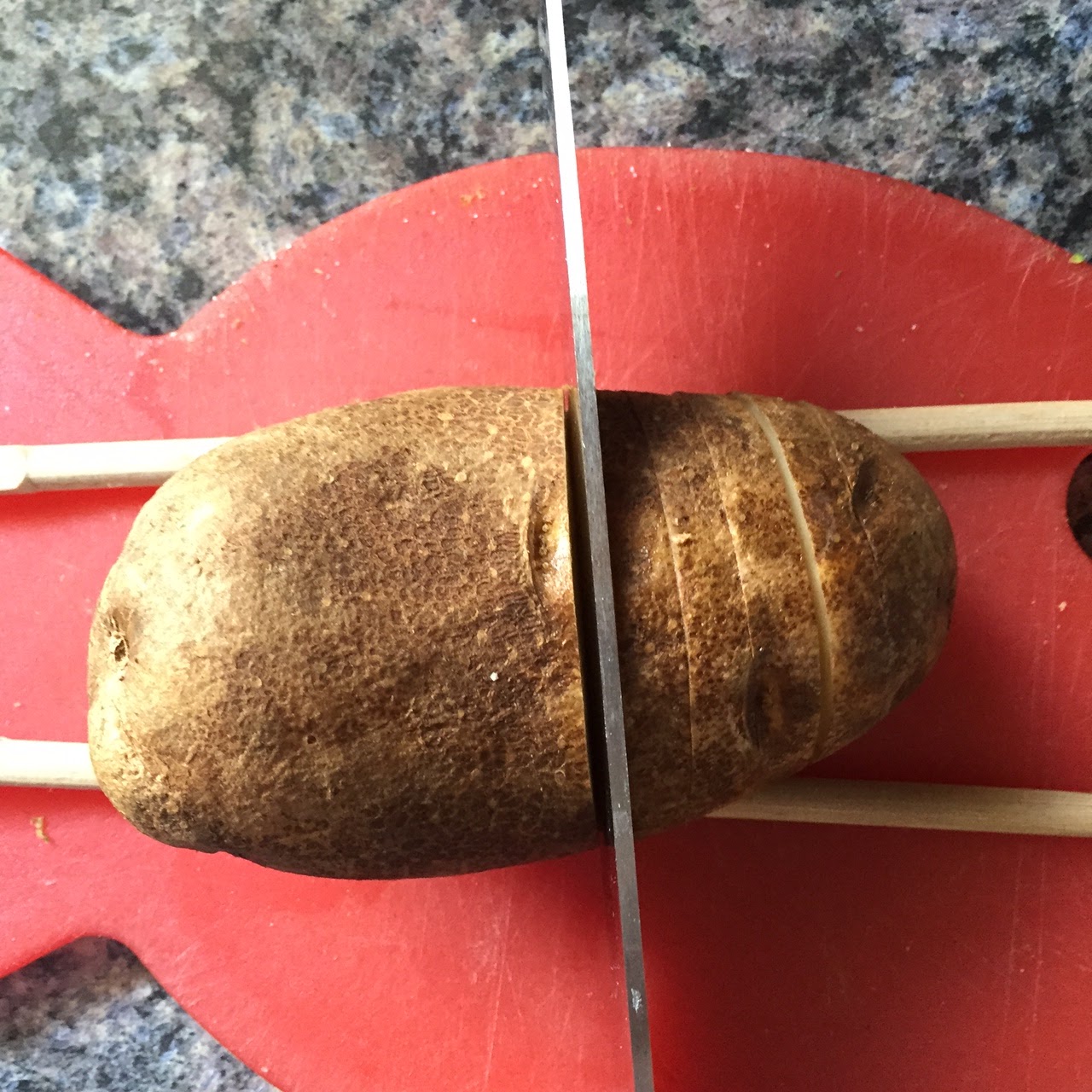 Mrs. v's Foods Class: hedgehog potato (hasselback) - baked or barbecue