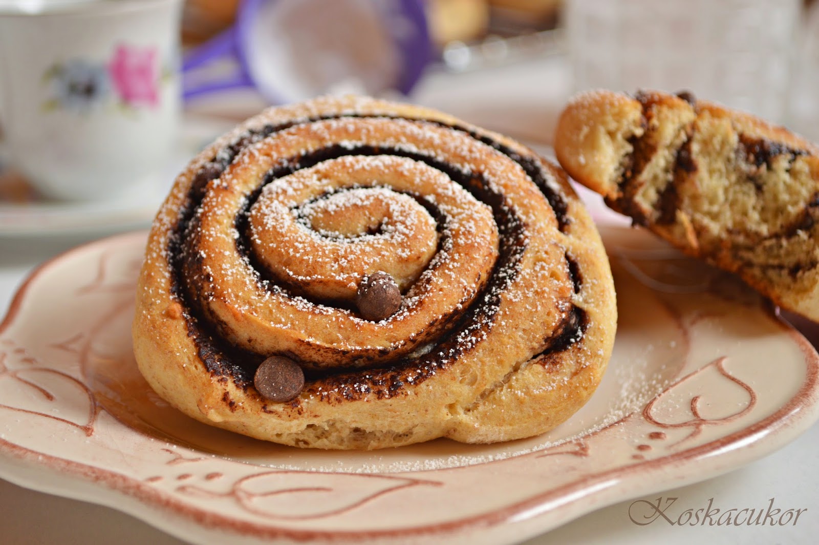 Koskacukor: Kakaós-csokis csiga