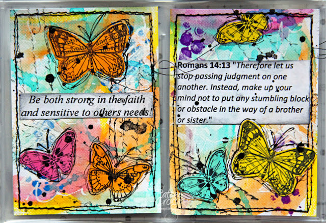 Triple the Scraps: Glory {Art} Scripture Challenge #19, Disputable Matters