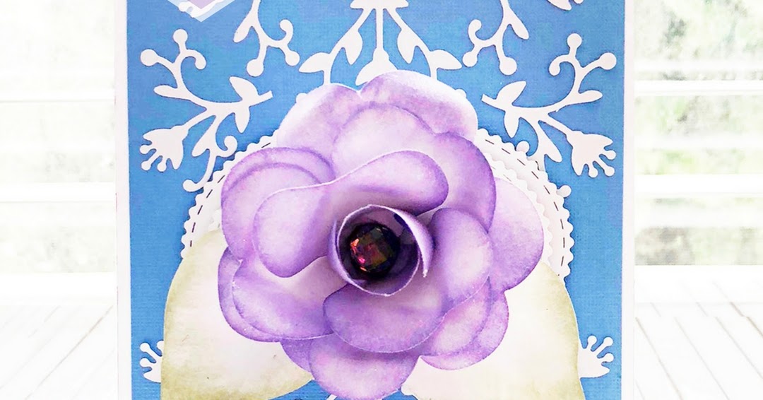 CraftyMelinda.com: Fancy Clover Die Flower Card