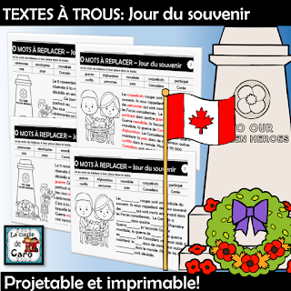 la classe de caro.: Le jour du souvenir