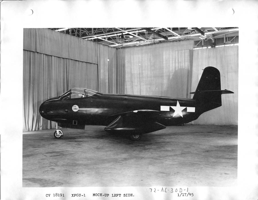 Voughtworks: Mock-up of a Pirate (XF6U-1 that is!)