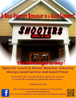 Shooters Grill Menu July 8th, 2013