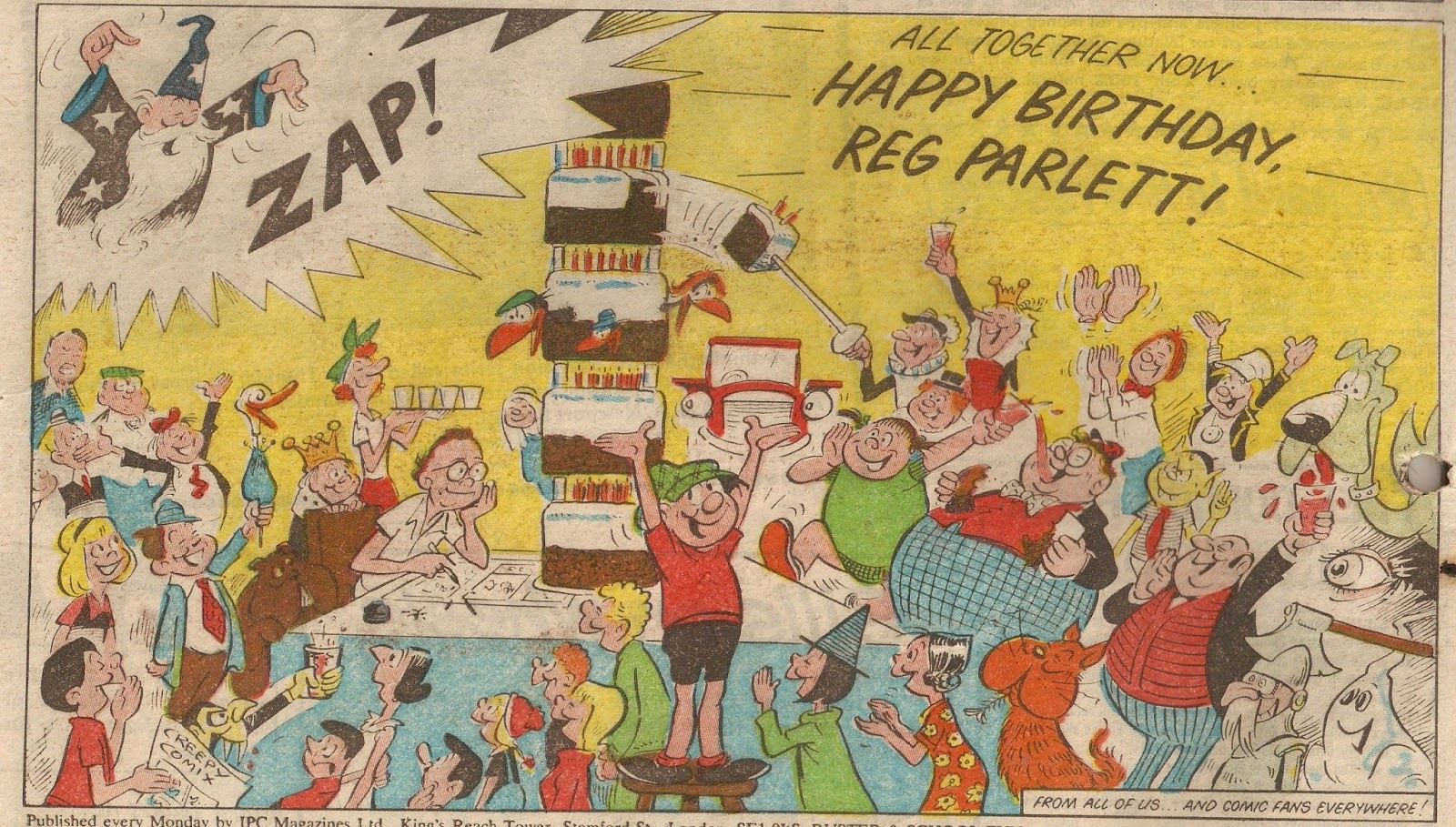 Wacky Comics!: Reg Parlett - 110 Years