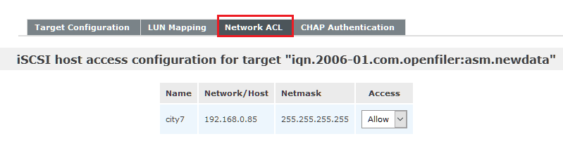 A! Help: Using Openfiler to Create iSCSI Targets on VirtualBox