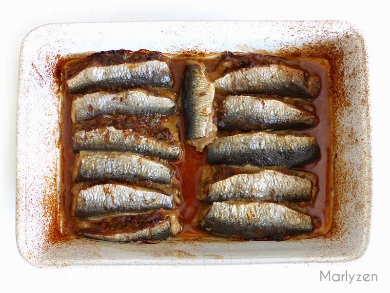 Sardines farcies à la chermoula au four | Marlyzen, cuisine revisitée