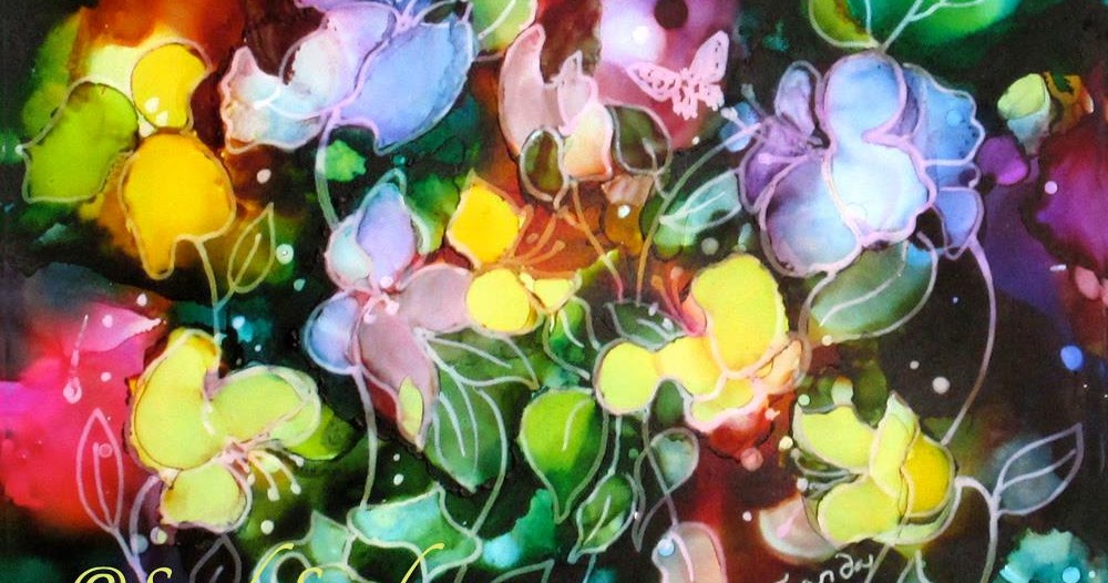 *SANDY SANDY ART*: Watercolor on Yupo Demo Video