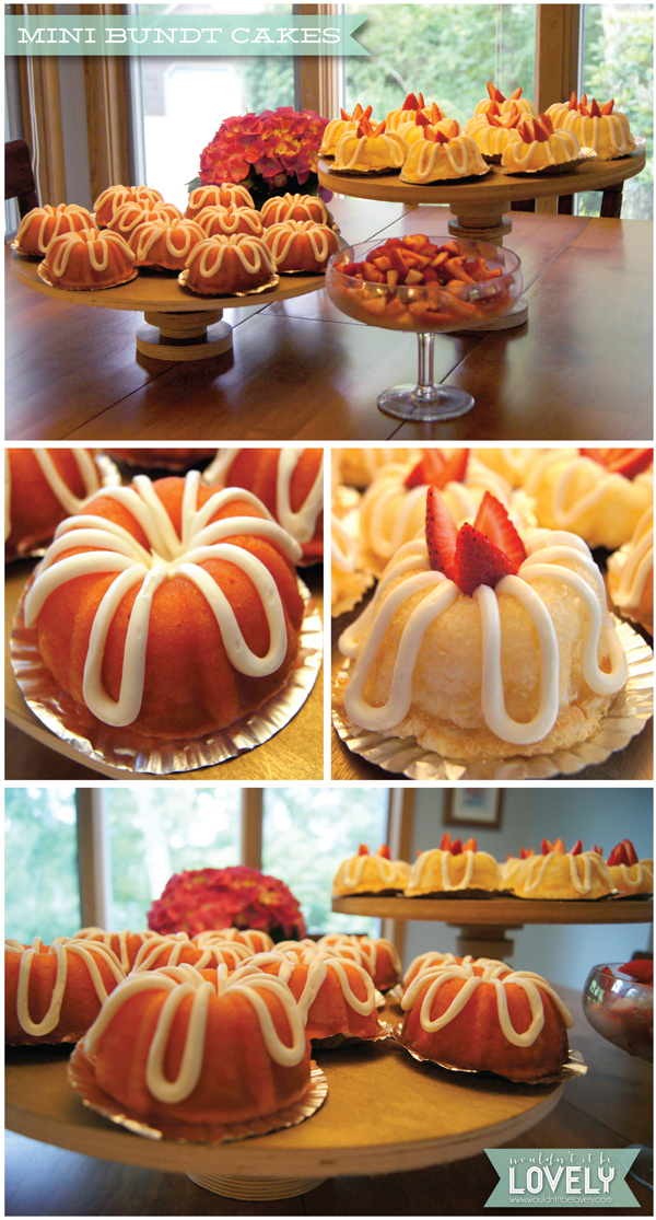 Wouldn't it be Lovely: EVENTS: Mini Bunt Cakes