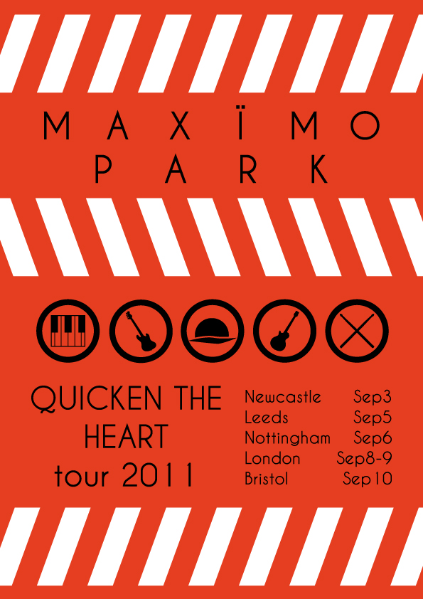 Divagaciones artísticas: Poster - Maxïmo Park - Quicken the Heart