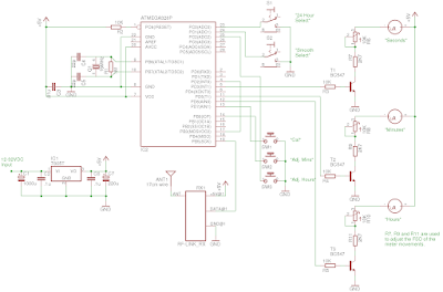 Doz' Blog: Arduino "analog" (analogue!!) clock.