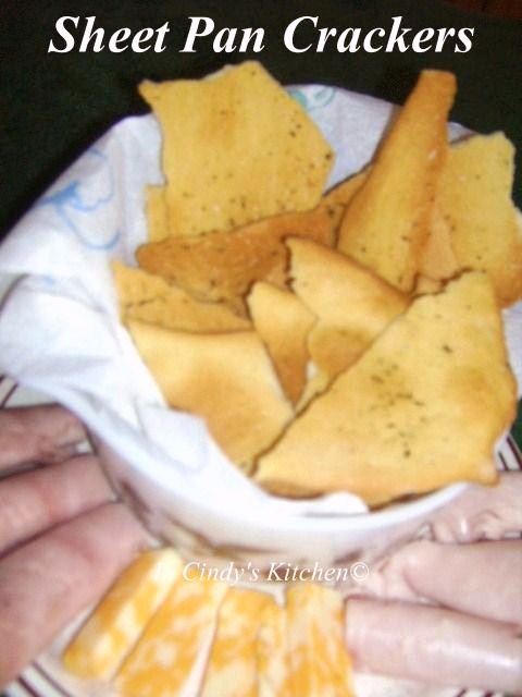 In Cindy's Kitchen: Sheet Pan Crackers: My Way