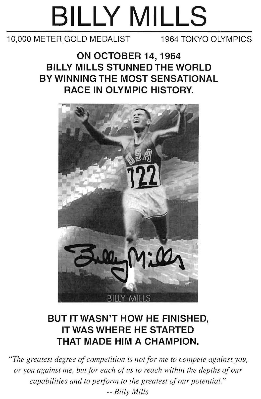 Coach Jack Heath: Billy Mills 1964 Gold Medal Winner 10,000 Meters