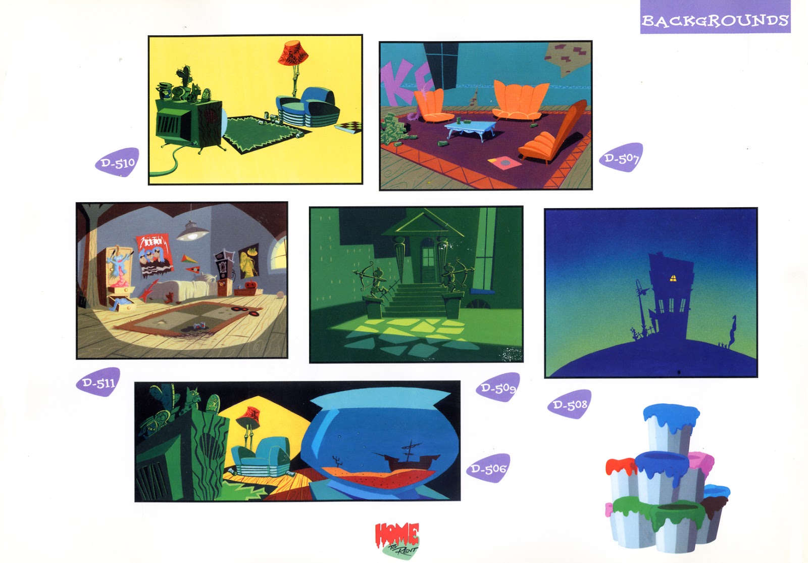 OLIVIER BRUT ANIM: Les Zinzins de l'Espace ( Gaumont) Background Color