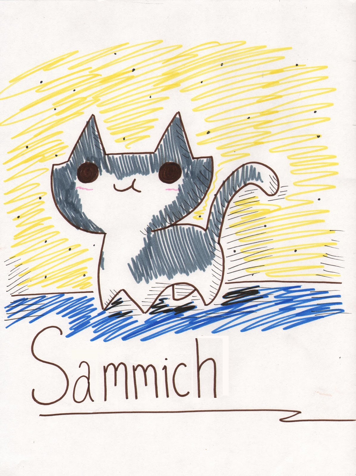 paper bag & string: Cute Cat Comic Features Adventures of Sammich