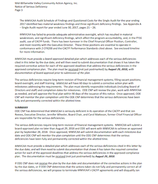 CANDO Archive: ODE to MWVCAA: "Seriously Deficient"