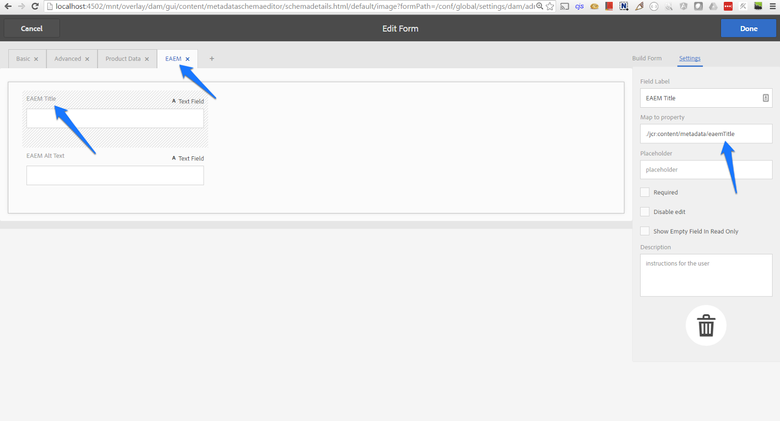 Experiencing Adobe Experience Manager Aem Cq Aem 62 Touch Ui Assets Console Add Metadata