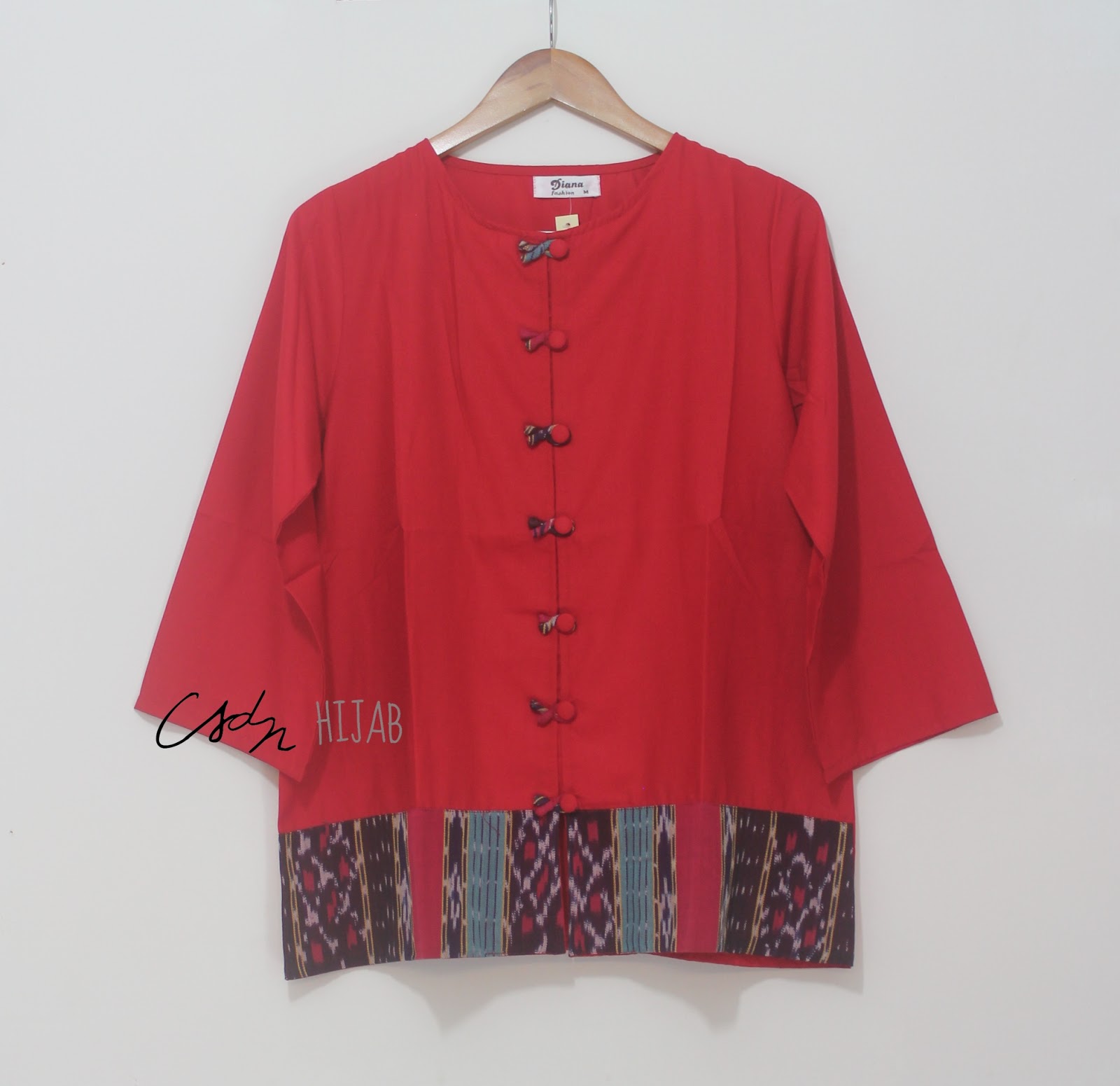 Atasan Model Maharani Katun Ima Variasi Tenun | Csdn Hijab