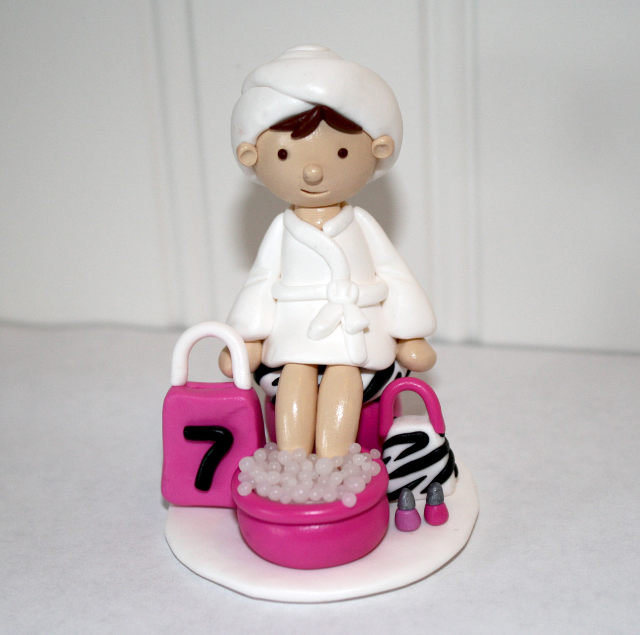 Crafty With A Side Of Crazy!: Spa Cake Topper