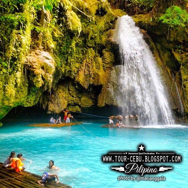 Awesome Kawasan Falls Cebu Natural Waterfall Philippines | Awesome ...