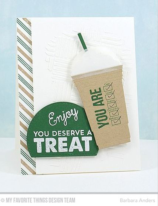 MFT Card Challenges: Inspiration Friday - Inspired by Treating Yourself