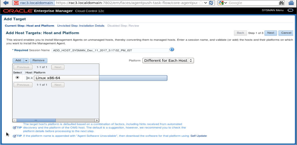 Step by Step installation of OEM 12.1.0.5 on OEL 6.3 with Agent ...
