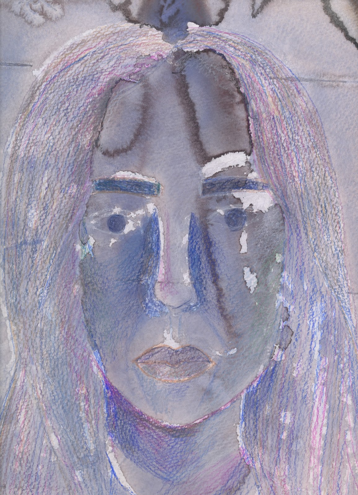 Point Grey Artwork!: Art 11: Wax-Resist Portraits