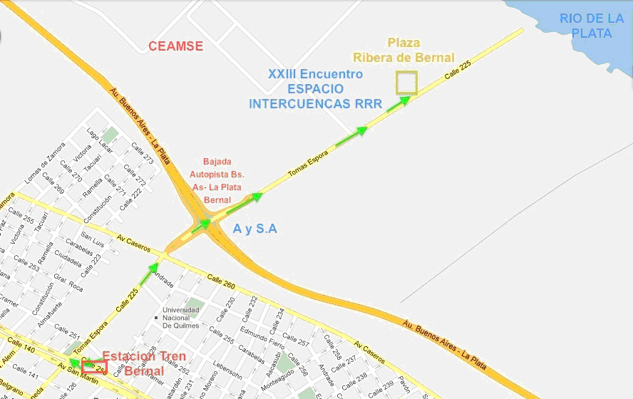 Espacio Intercuencas - RRR: XIII Espacio Intercuencas, ¿Como llegar?