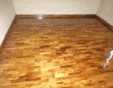 Contoh terpasang Kayu Parquet | Harga Lantai Kayu