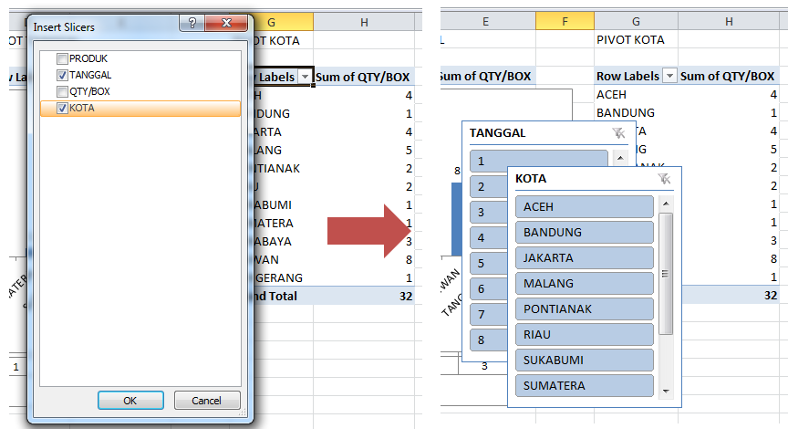 Penggunaan Menu Slicer Untuk Membuat Dashboard dengan Ms Excel - Blog ...