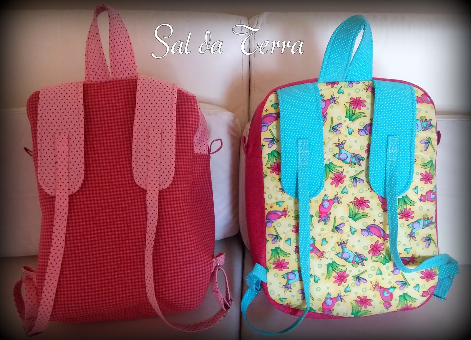 Sal da Terra Patchwork: Mochilas personalizadas