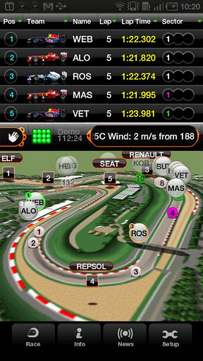2012年シーズン向けのF1公式ライブタイミングアプリ「F1 2012 Timing App」が早くも登場。ファンは要チェック | GAPSIS