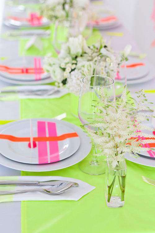 The Petite Soiree: Trend Thursday: Neon Party Decor