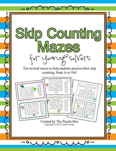 The Puzzle Den: Skip Counting Mazes