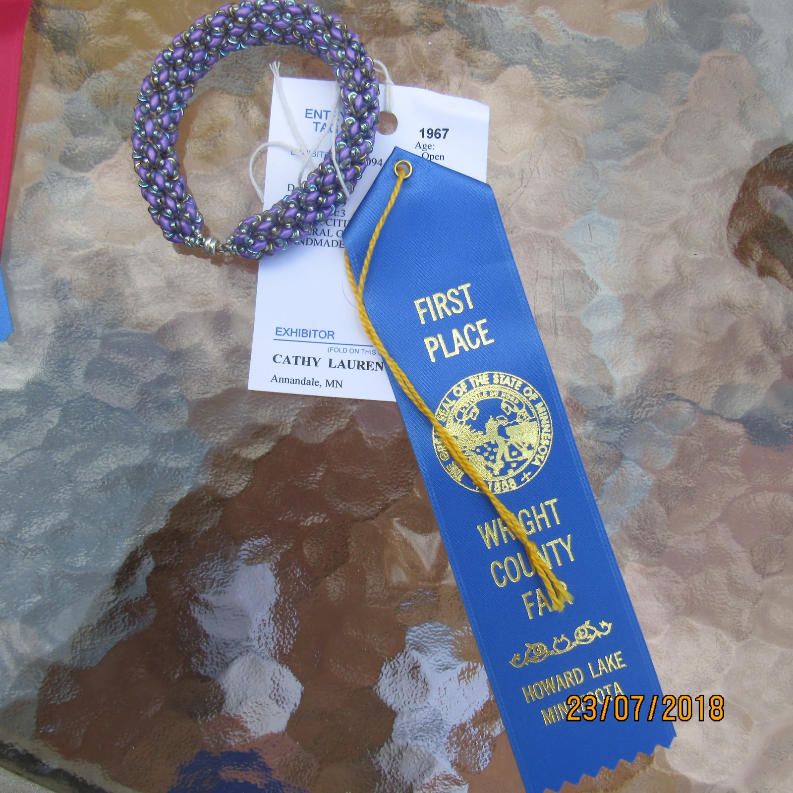 I Love To Stitch: Some Ribbons Won At The County Fair And A Finish