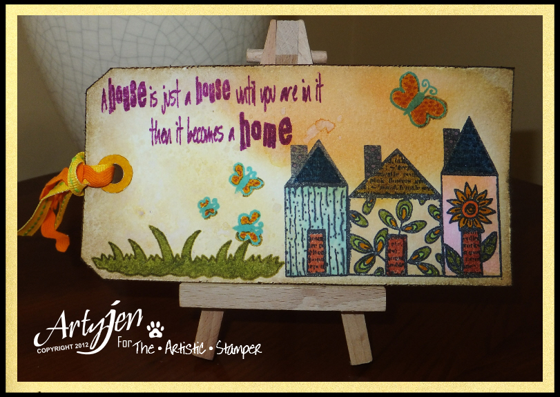 The Artistic Stamper Creative Team Blog: House Tag by Sioux Jenneys