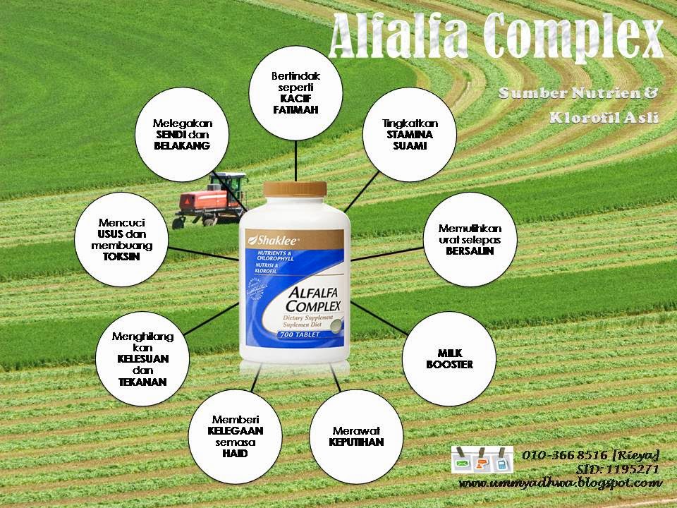 My Vitamin Mall : 7 Manfaat Utama Alfalfa Complex Shaklee