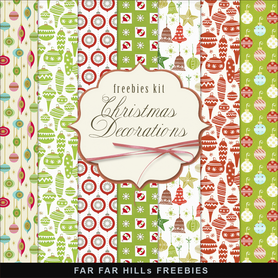 New Freebies Kit of Paper - Christmas Decorations:Far Far Hill - Free ...
