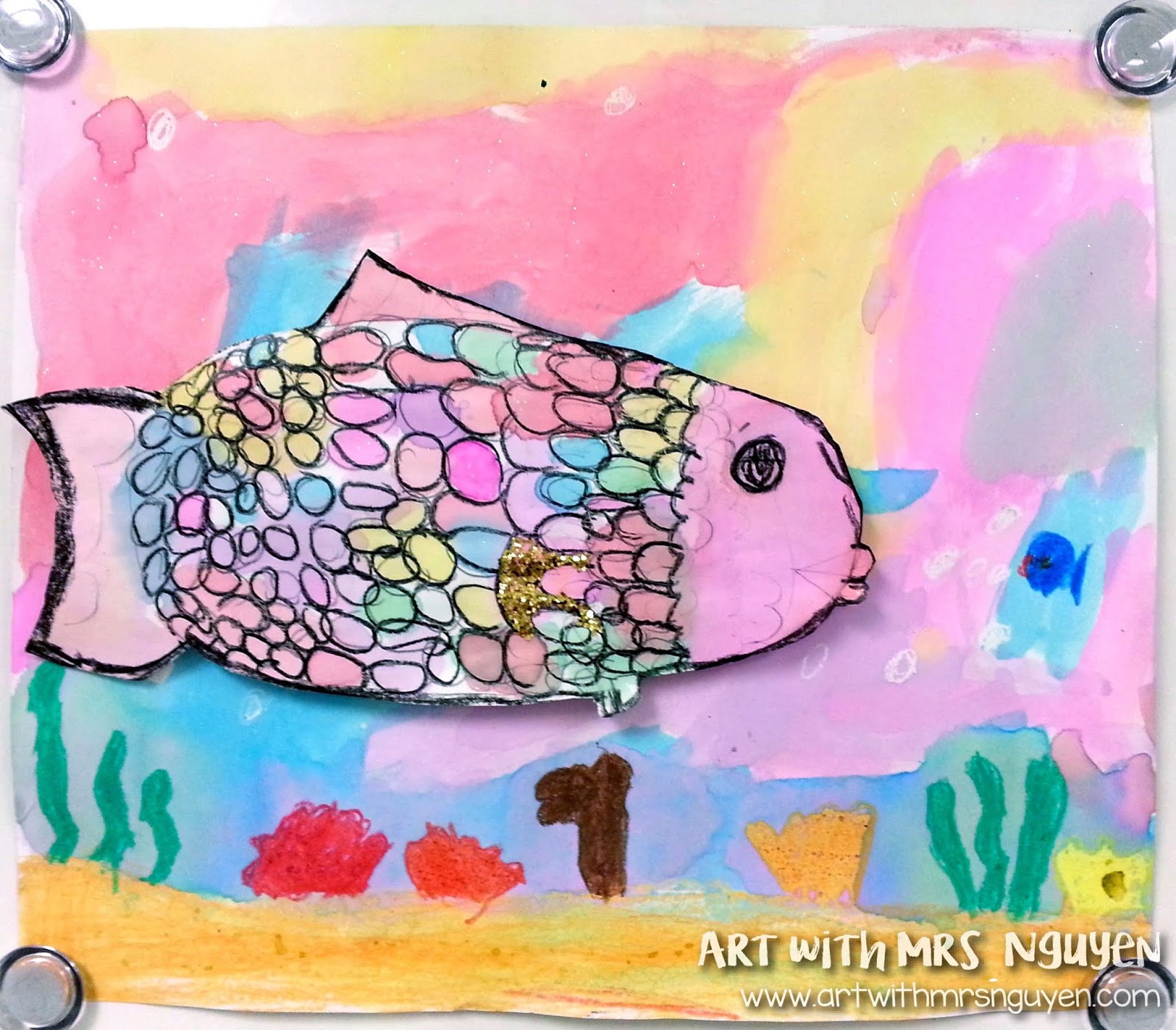 The Rainbow Fish (1st) | Art with Mrs. Nguyen