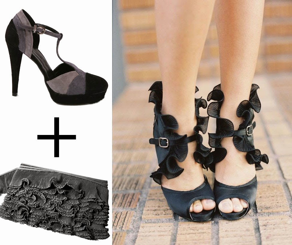 Grosgrain: Shoe Sugar: Ruffled Ankle Strapped Mary Janes